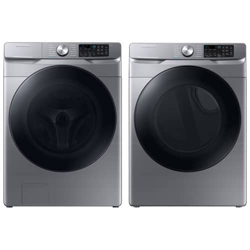 Samsung Electric Steam Dryer & High Efficiency Front Load Steam Washer ...